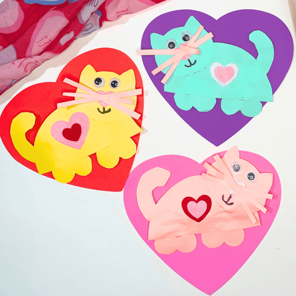 Easy Valentine Cat Craft For Kids | BabyHey Shop